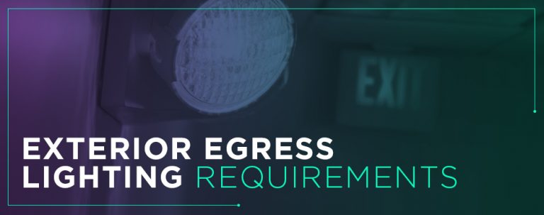 Exterior Egress Lighting Requirements - Illuminated Integration