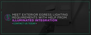 Exterior Egress Lighting Requirements - Illuminated Integration